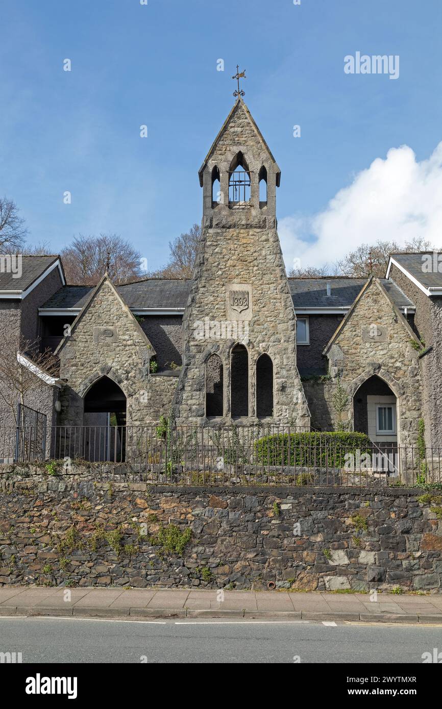 Llain Deiniol block of flats, Bangor, Wales, Great Britain Stock Photo ...