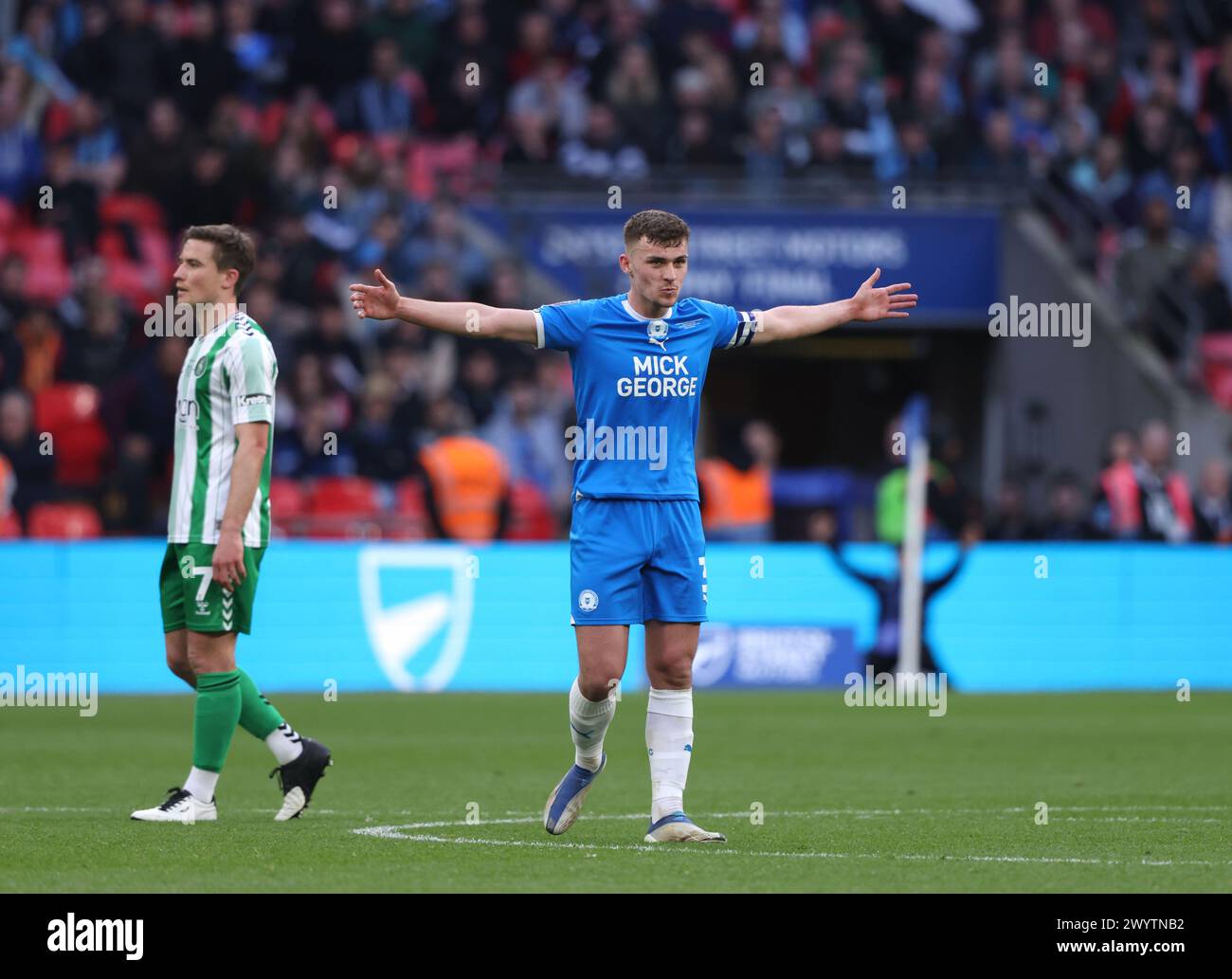 London, UK. 07th Apr, 2024. Harrison Burrows (PU) celebrates at the ...