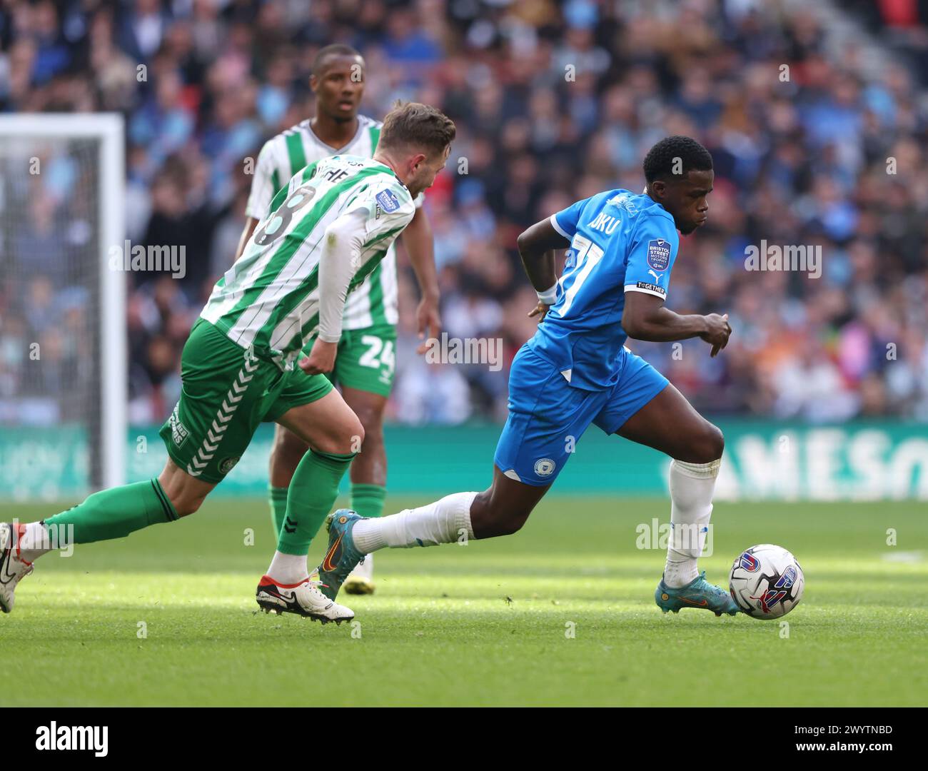 London, UK. 07th Apr, 2024. Matt Butcher (WW) Kwame Poku (PU) at the ...