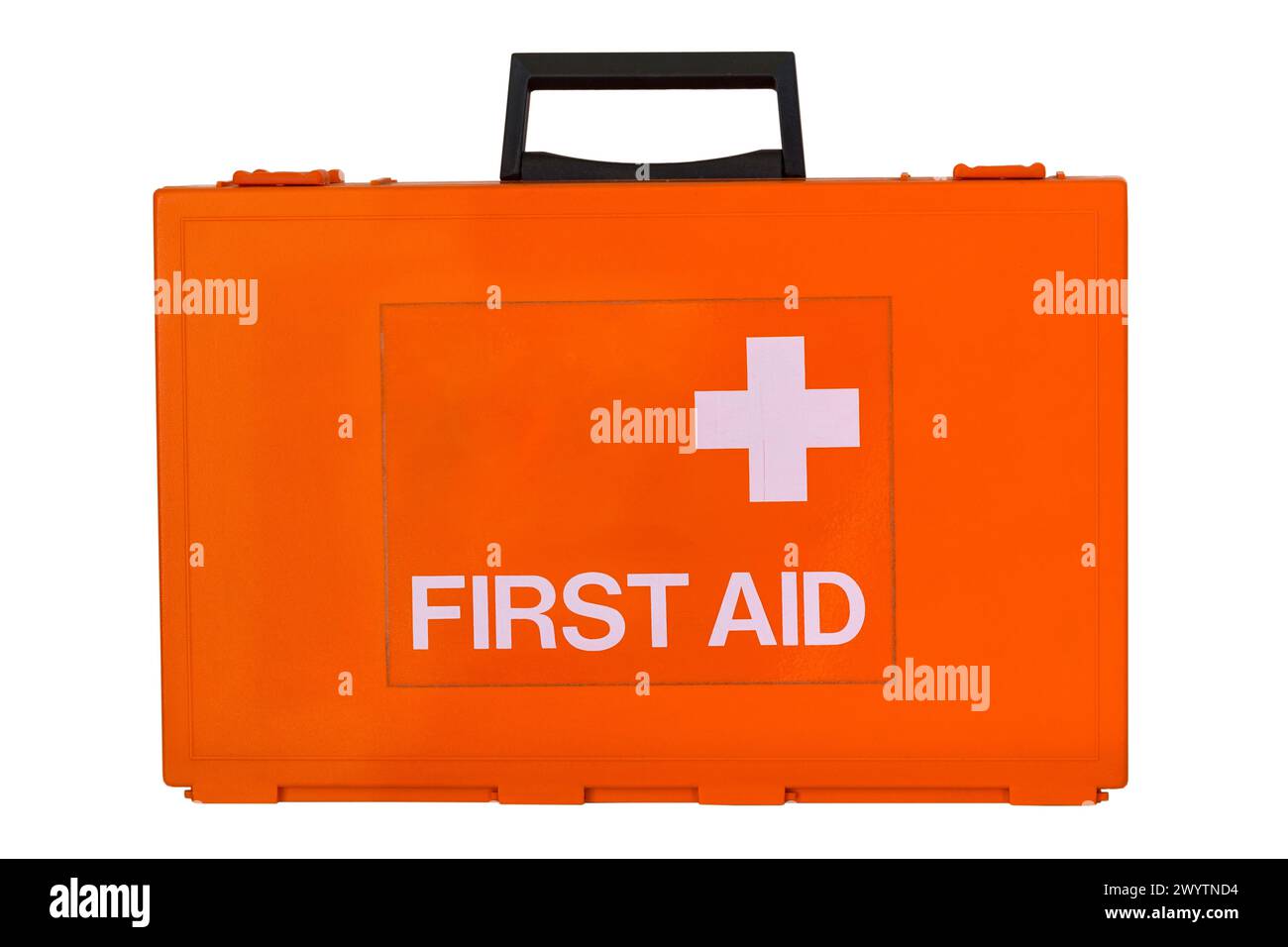 First Aid Kit box isolated on white background Stock Photo - Alamy