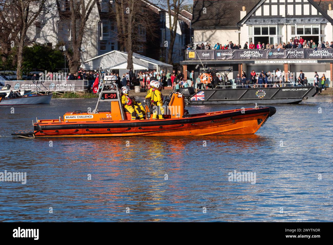 RNLI E Class lifeboat named Brawn Challenge safety boat at the ...