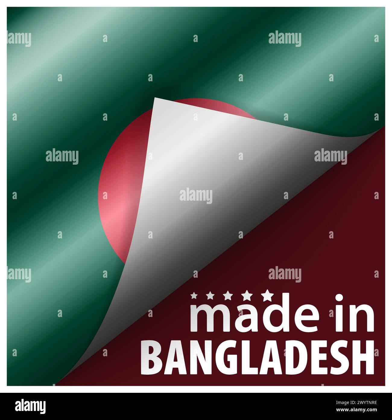 Made in Bangladesh graphic and label. Element of impact for the use you ...