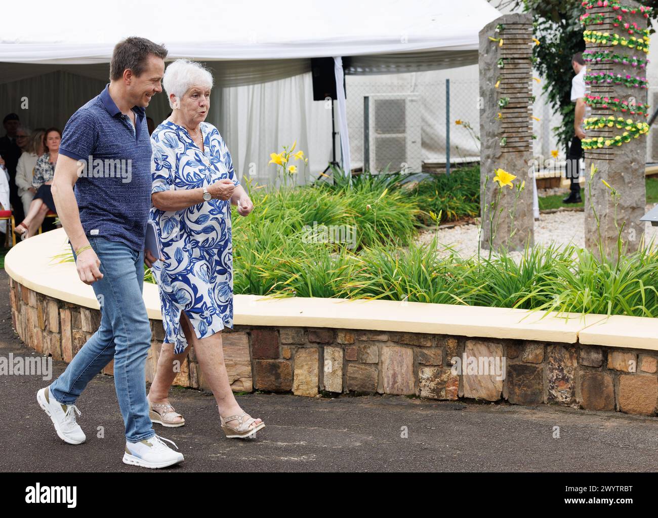 Kigali, Rwanda. 08th Apr, 2024. L'Avenir Journalist Emmanuel Huet and ...
