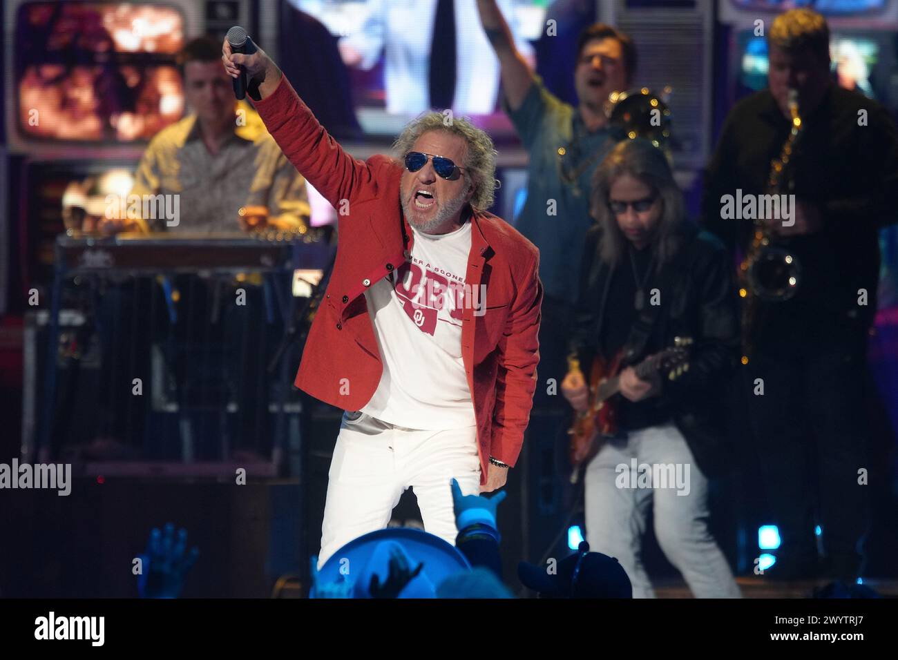 Sammy Hagar performs onstage during the 2024 CMT Music Awards at Moody ...