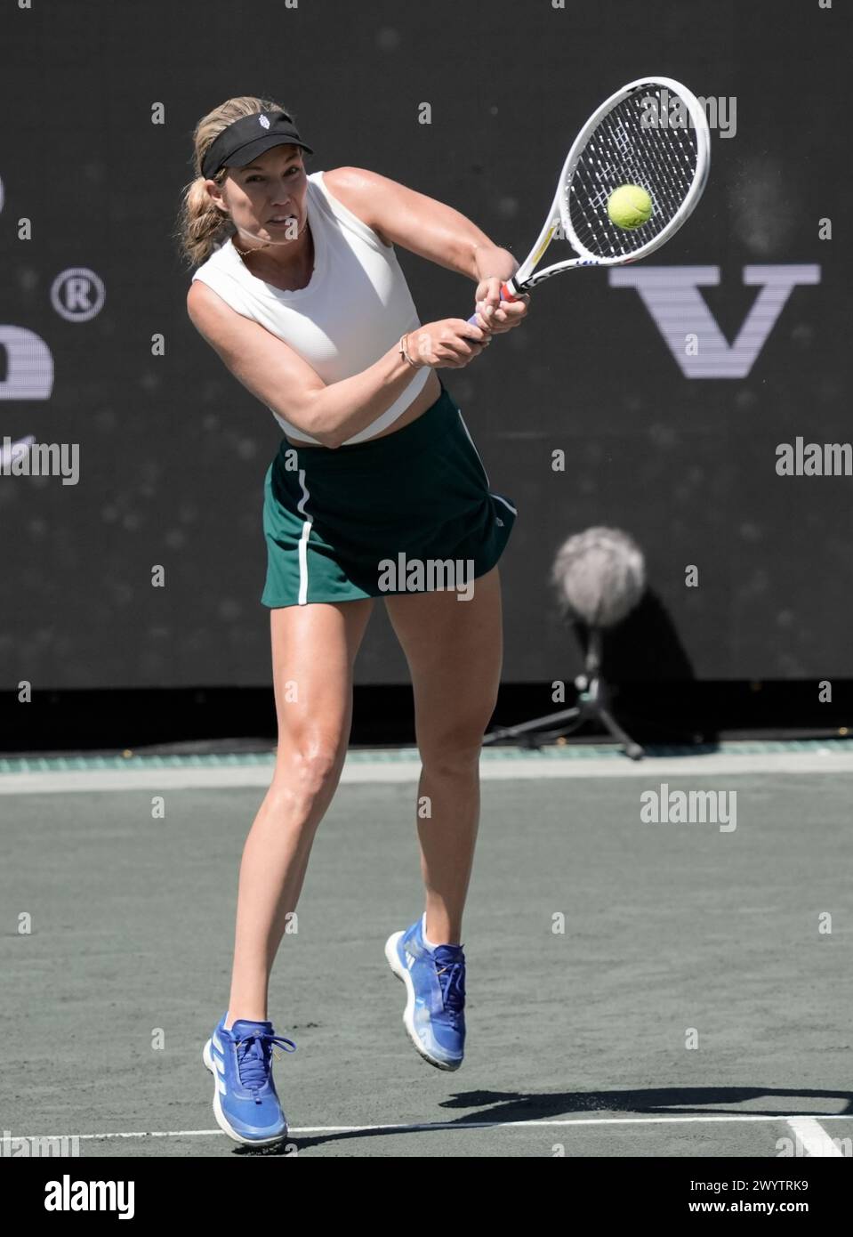 April 7, 2024: Danielle Collins (USA) defeated Daria Kasatkina (RUS) to ...