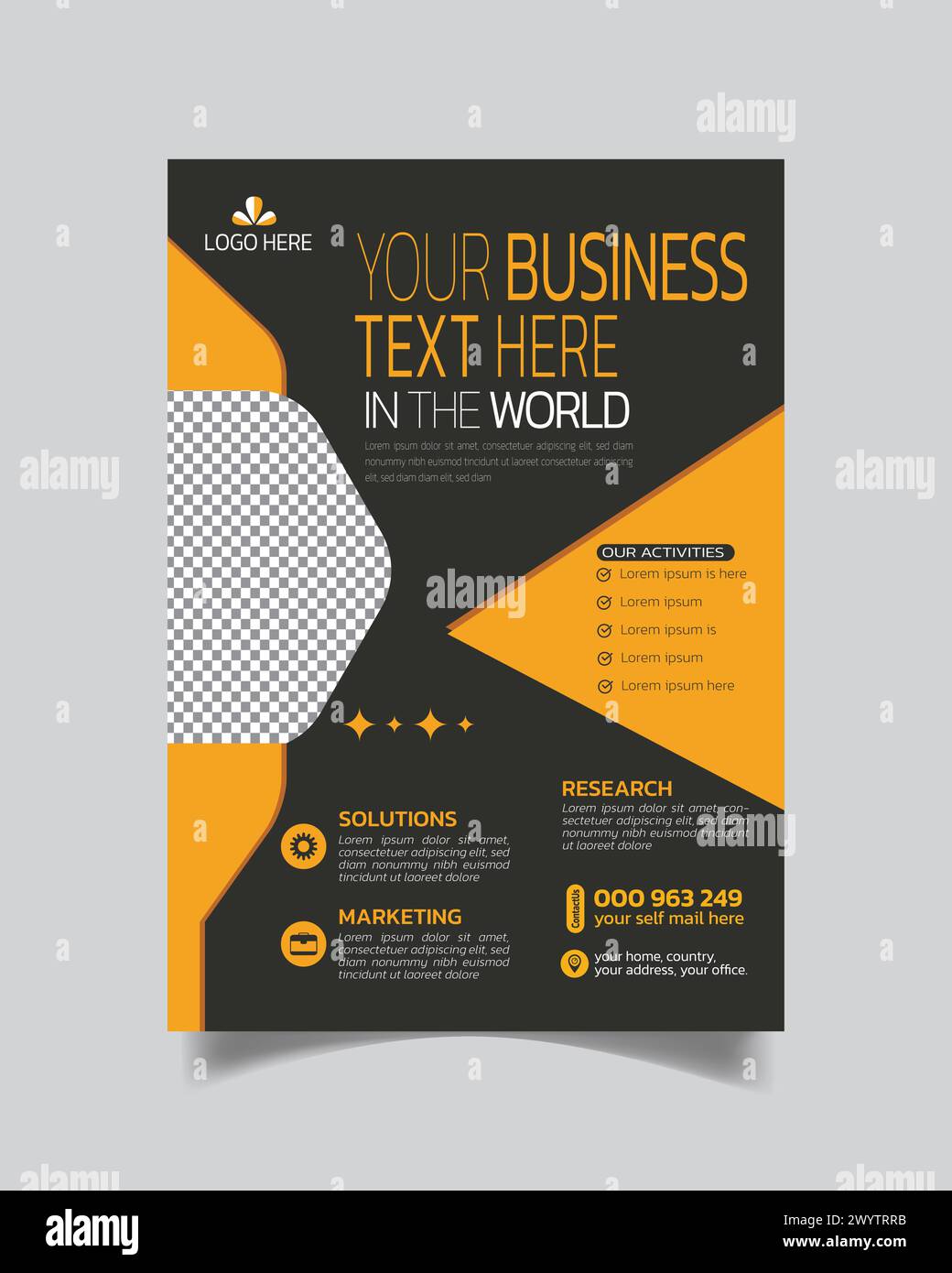 High resolution flyers Stock Vector Images - Alamy