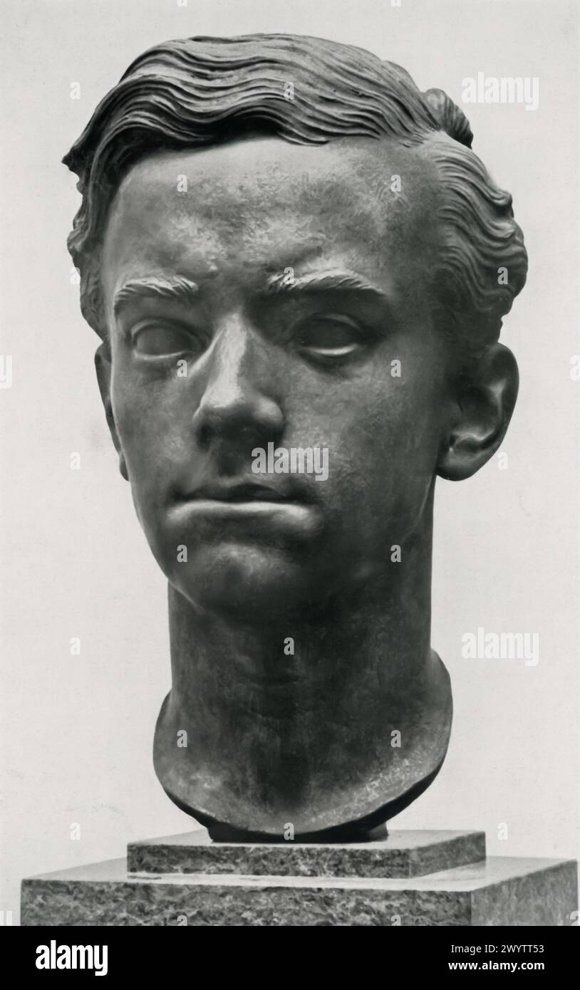 My Son Peter," a bust by Richard Miller, dated circa 1943. The bust ...