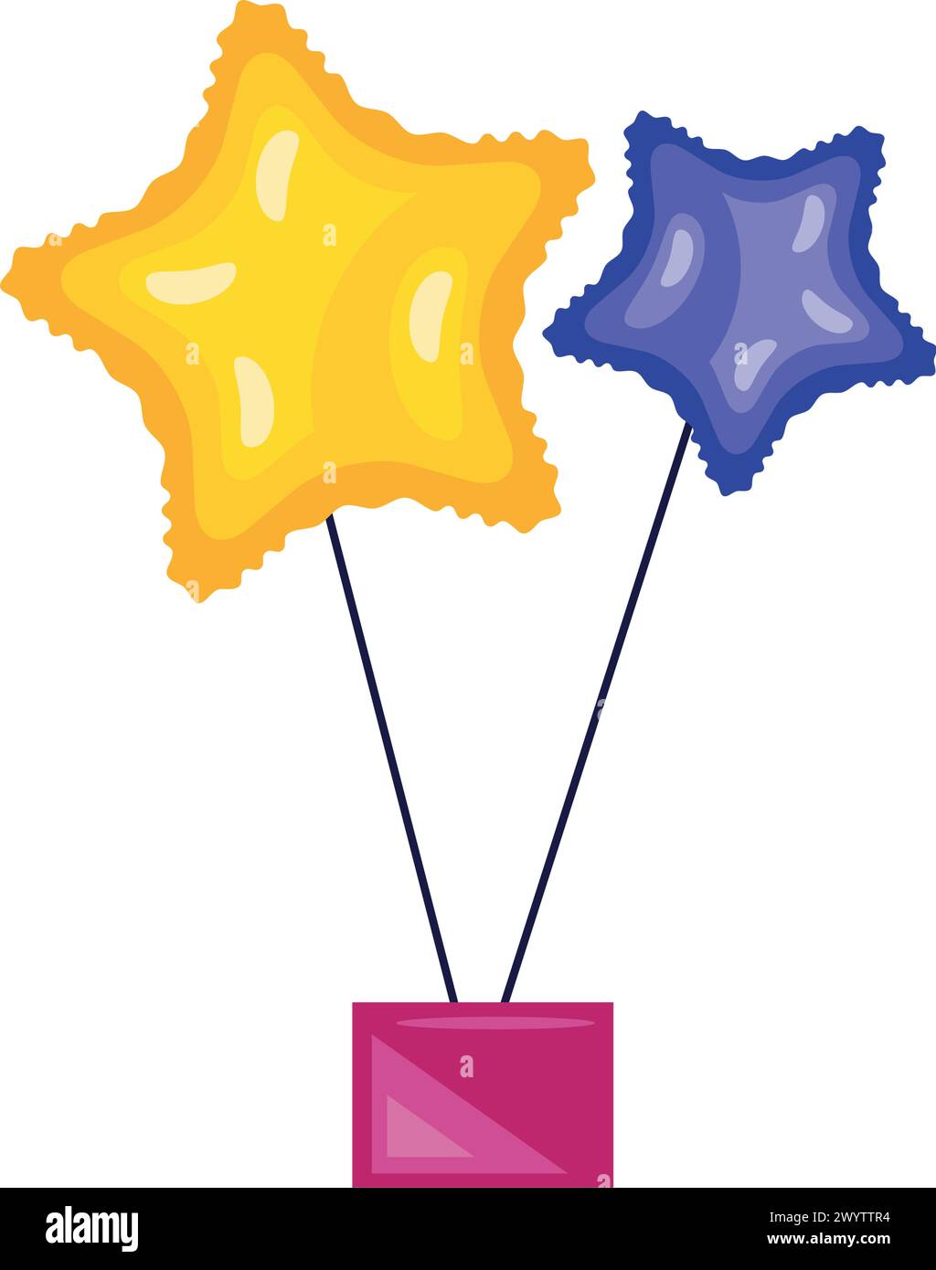 birthday party balloons star Stock Vector Image & Art - Alamy