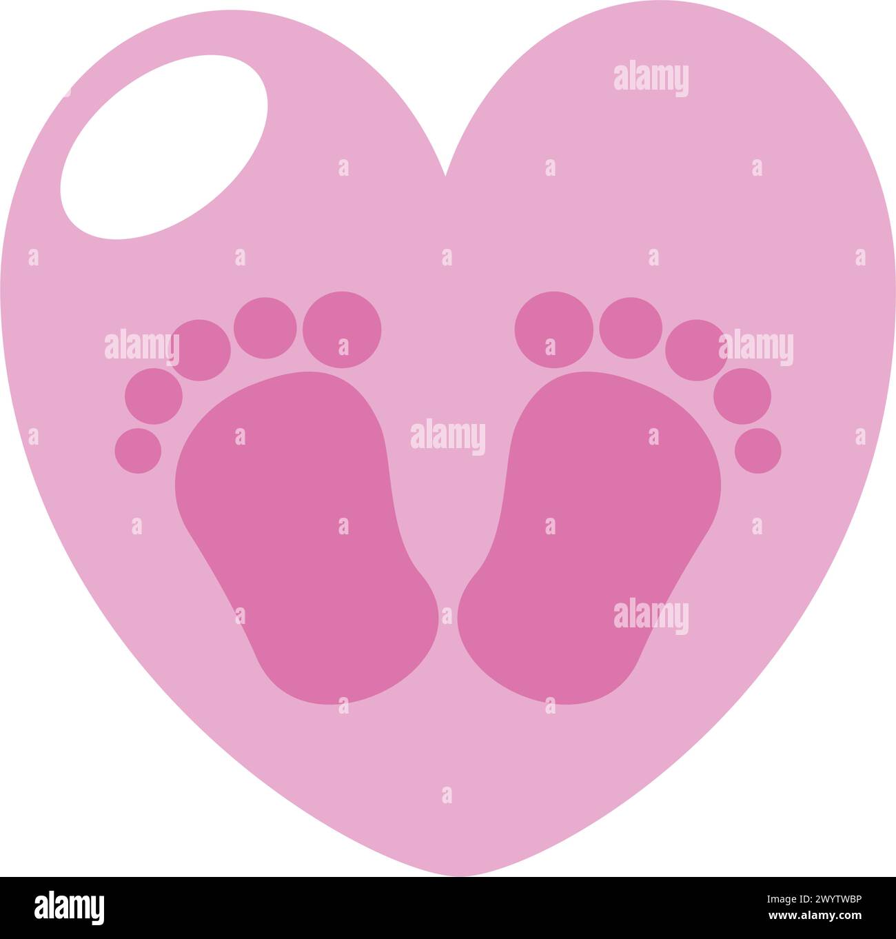 baby shower footprints Stock Vector Image & Art - Alamy