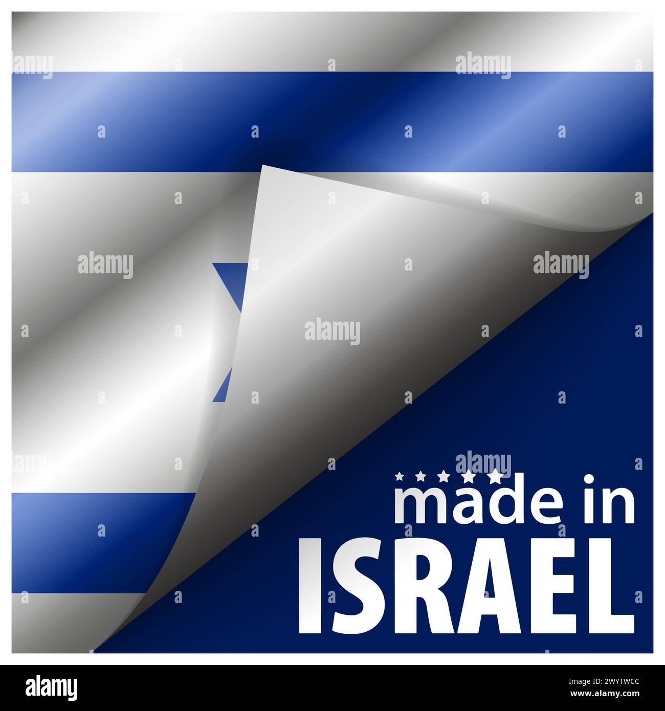 Made in Israel graphic and label. Element of impact for the use you ...