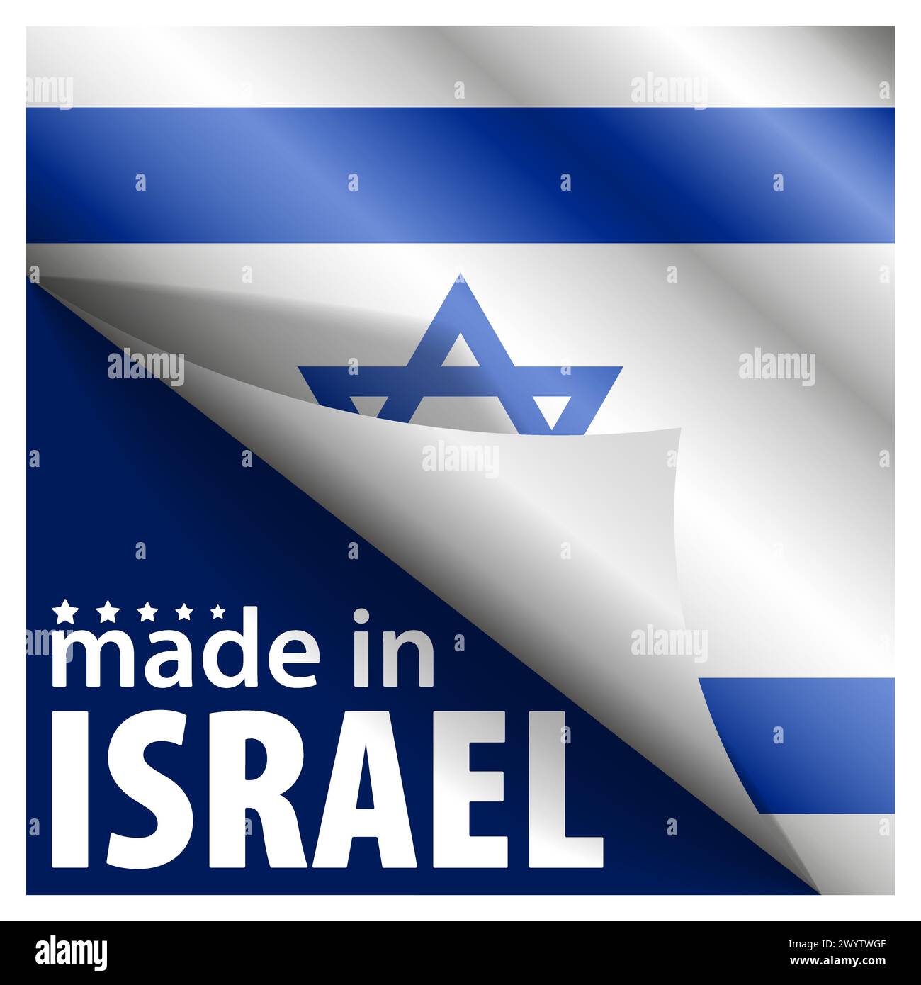 Made in Israel graphic and label. Element of impact for the use you ...