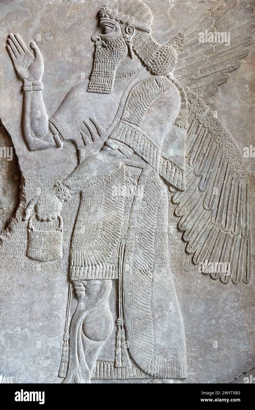 Palace Relief, Reconstruction of Assyrian Palace, Pergamon Museum ...