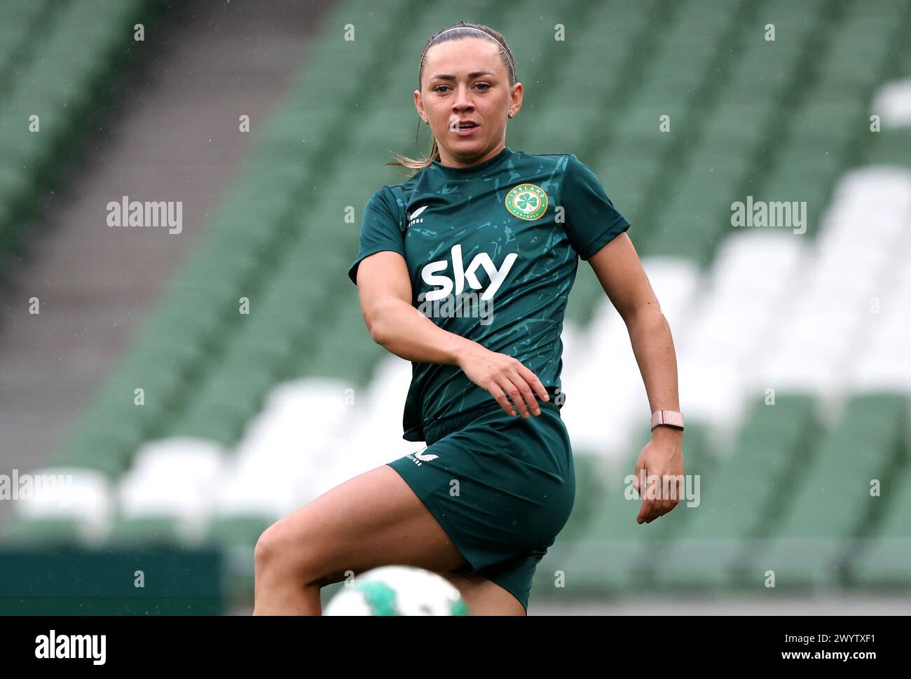 Republic of Ireland's Katie McCabe during a training session at the ...