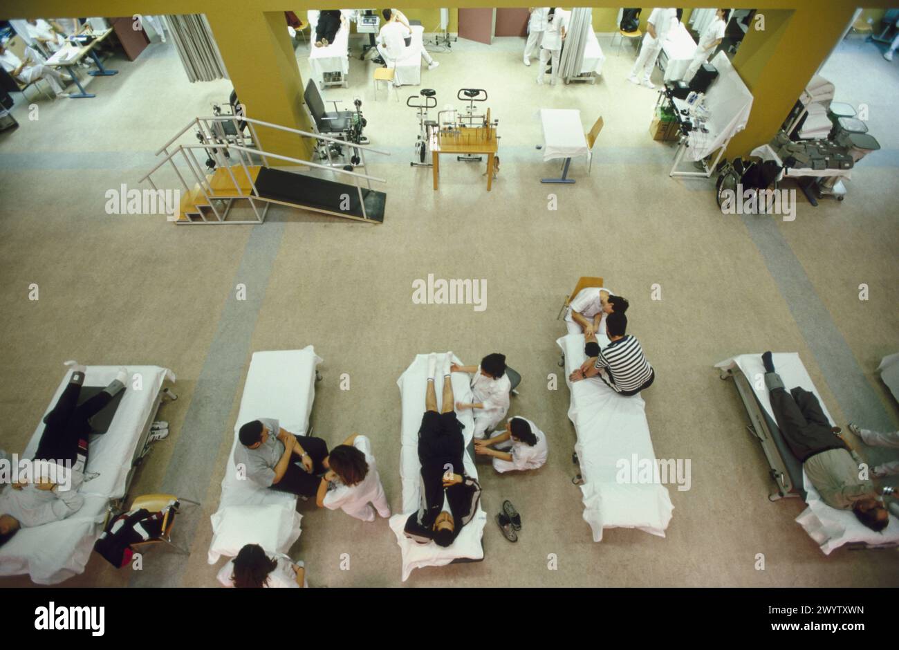 Hospital rehabilitation area Stock Photo - Alamy