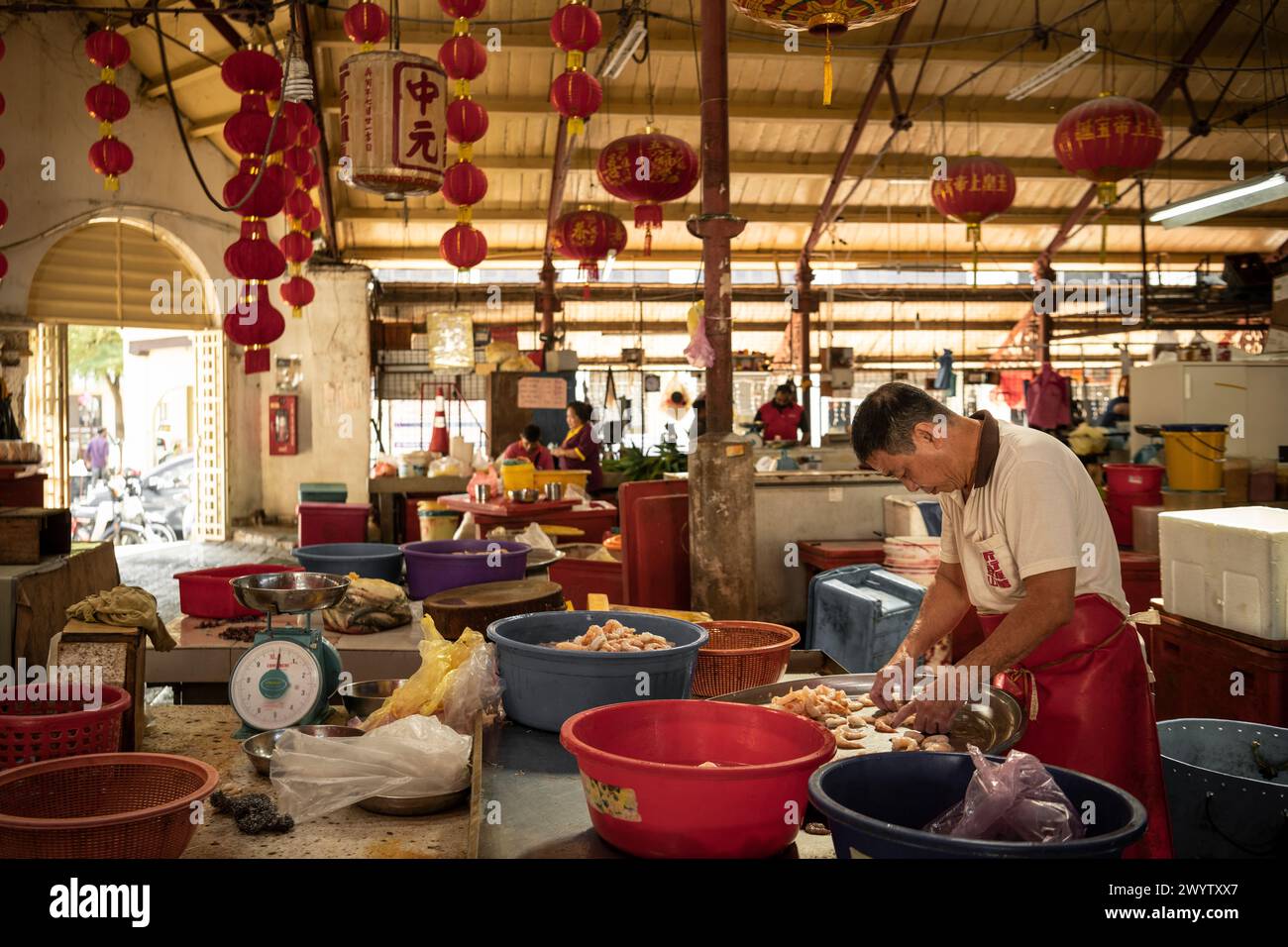 Campbell Street Market, George Town, Pulau Pinang, Penang, Malaysia ...