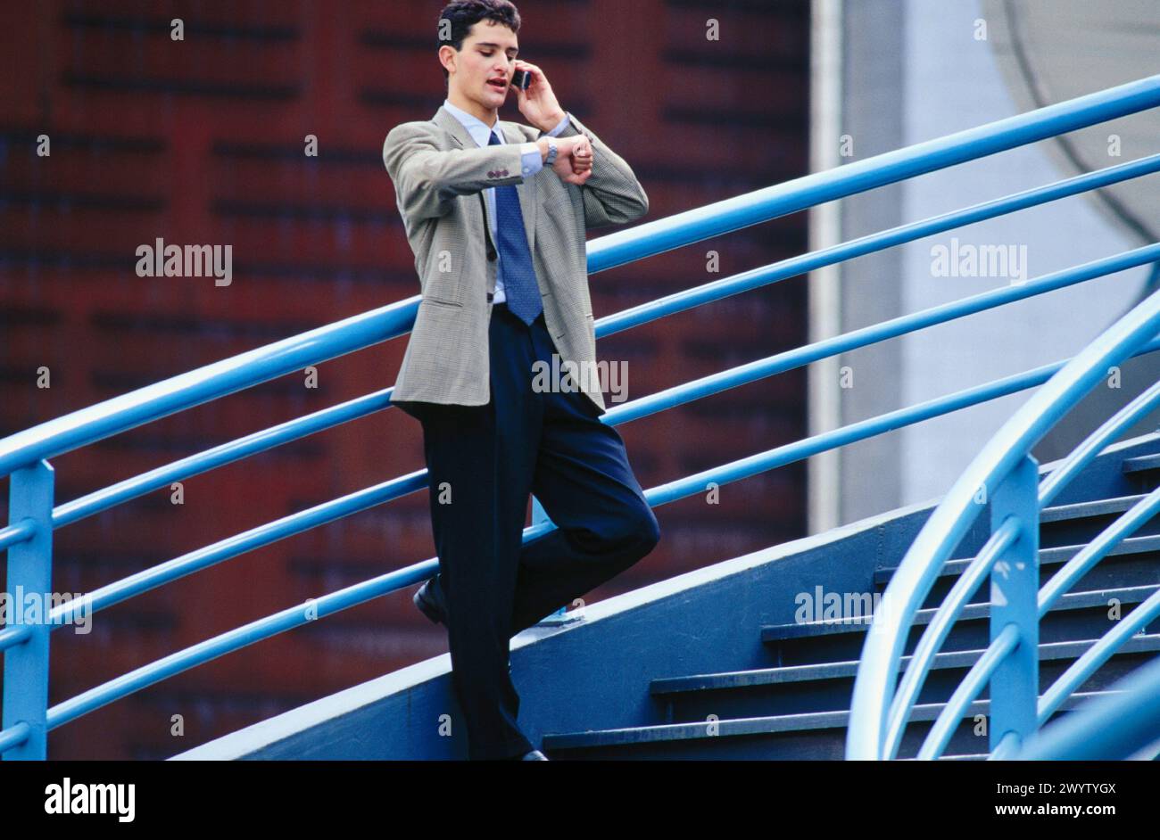 Lean handrails hi-res stock photography and images - Alamy