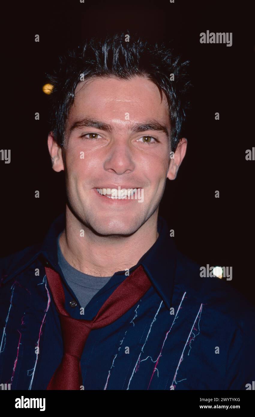 Mark Barry of the British pop band BBMak attends a party celebrating ...