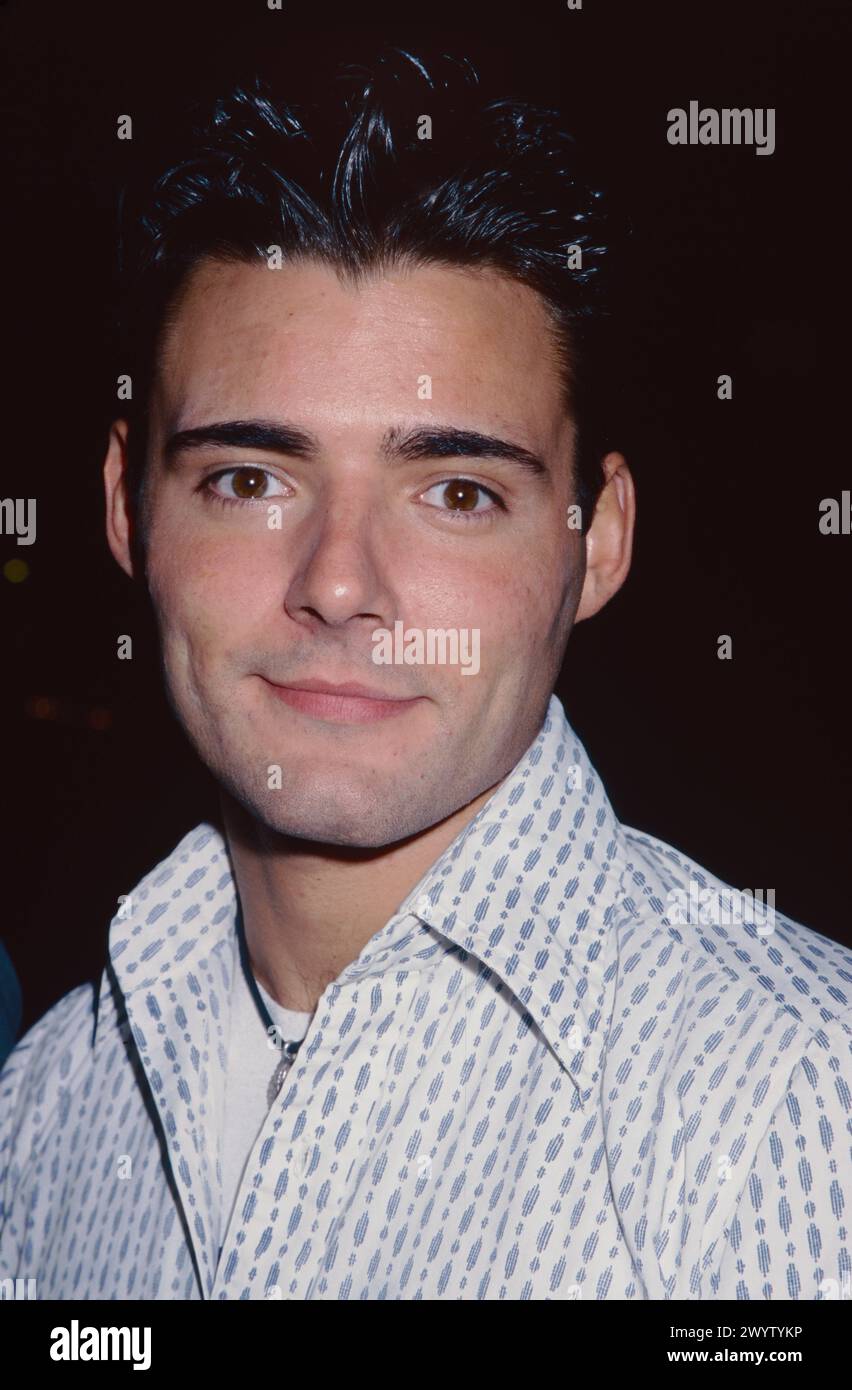 Stephen McNally of the British pop band BBMak attends a party ...