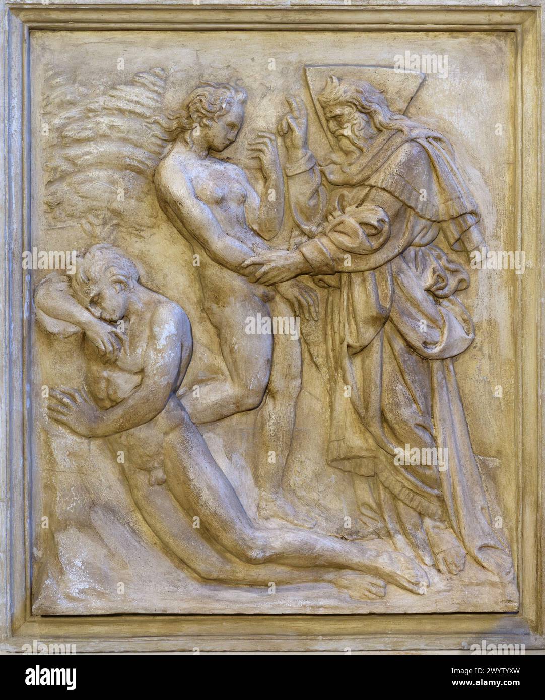 Creation of Eve - Scenes of the Old Testament by Jacopo della Quercia ...