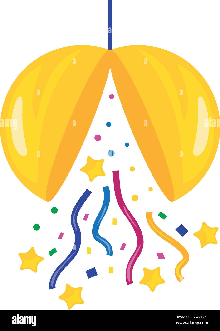 Happy birthday pinata decoration Cut Out Stock Images & Pictures - Alamy