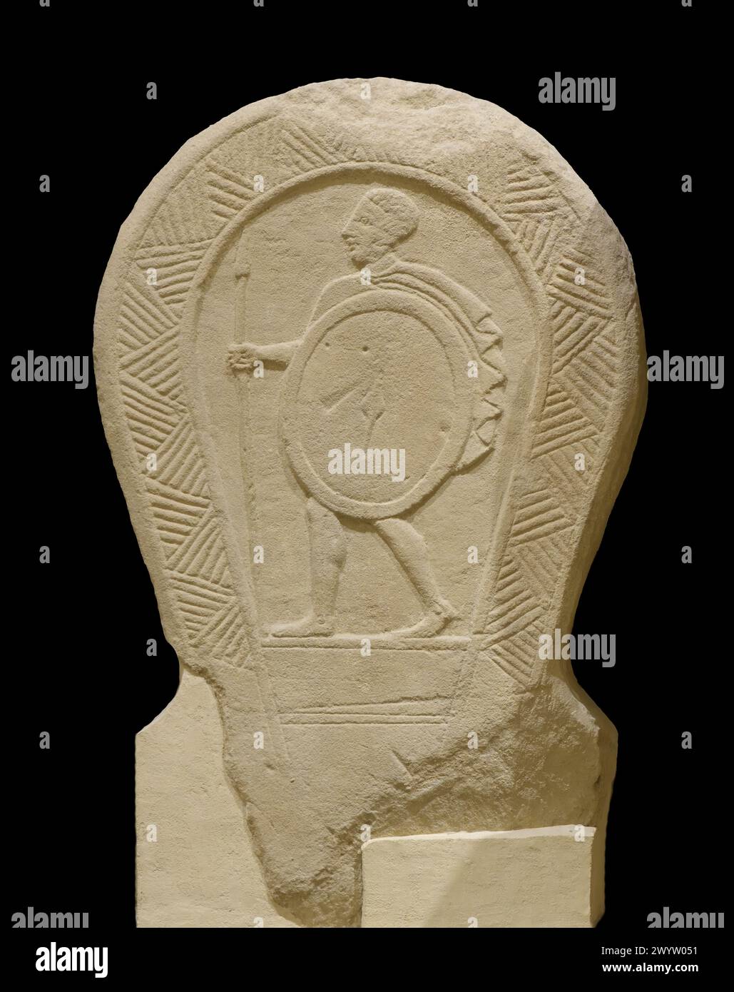 Etruscan funeral stela from Bologna, italy Stock Photo - Alamy