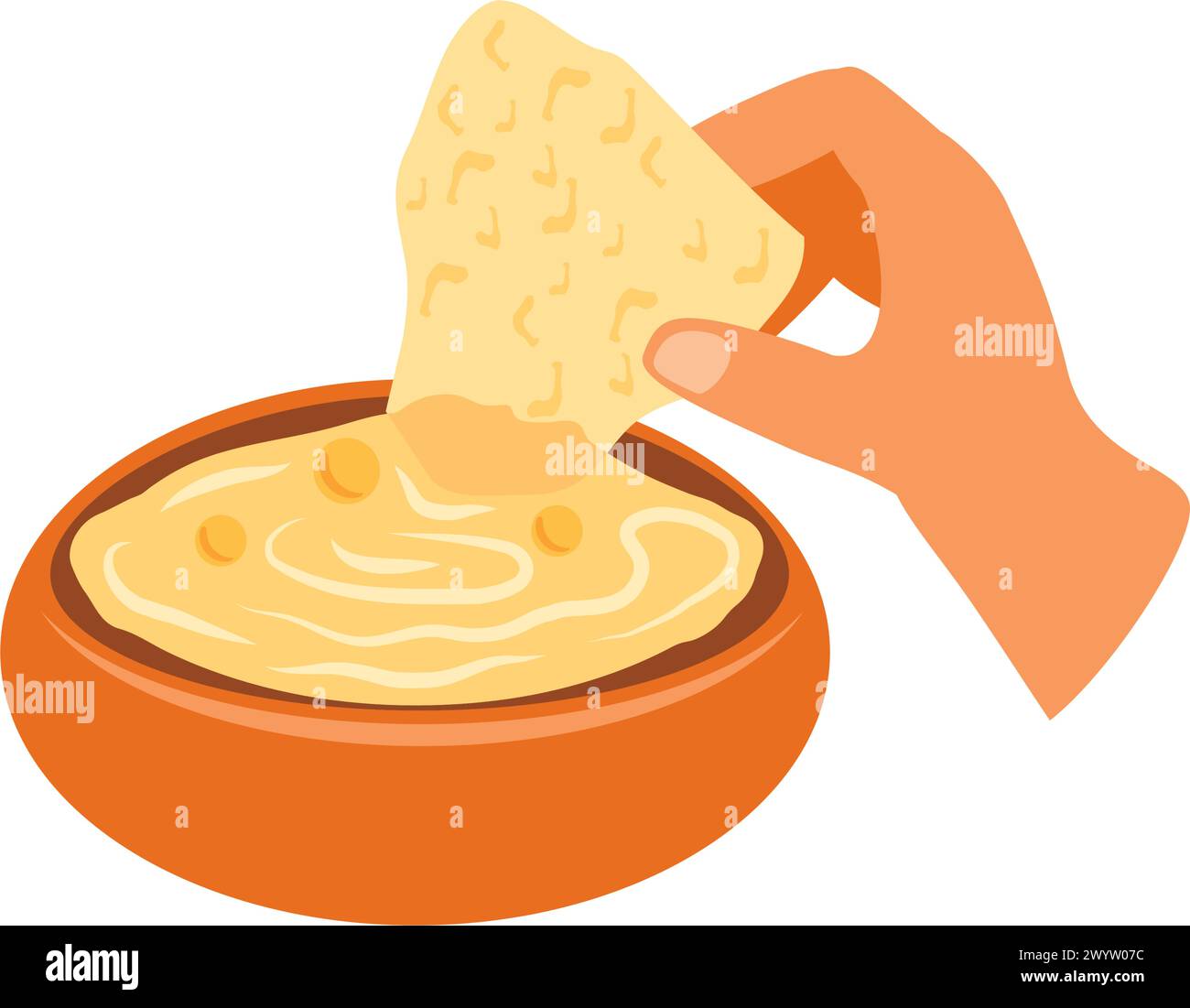 Hummus spread Stock Vector Images - Alamy