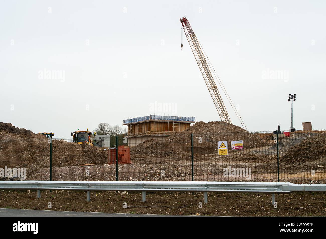 Harefield, UK. 6th April, 2024. HS2 construction work at the High Speed ...