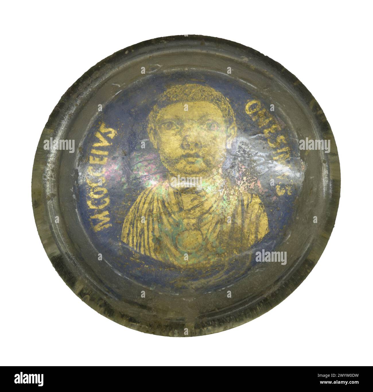 Ancient Roman portrait. Gold glass or the technique of sandwich gold ...