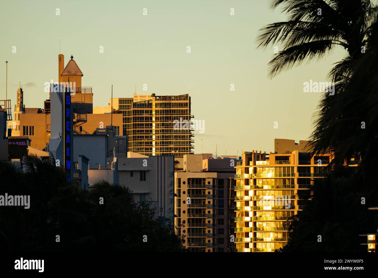 Architecture of South Beach, Miami, Dade County, Florida, USA Stock ...