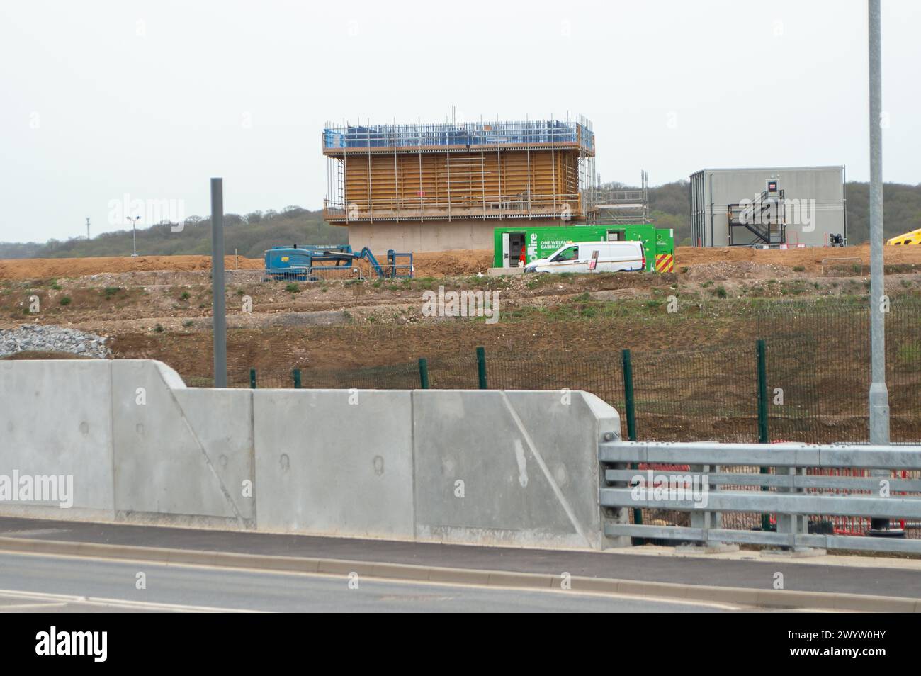 Harefield, UK. 6th April, 2024. HS2 construction work at the High Speed ...