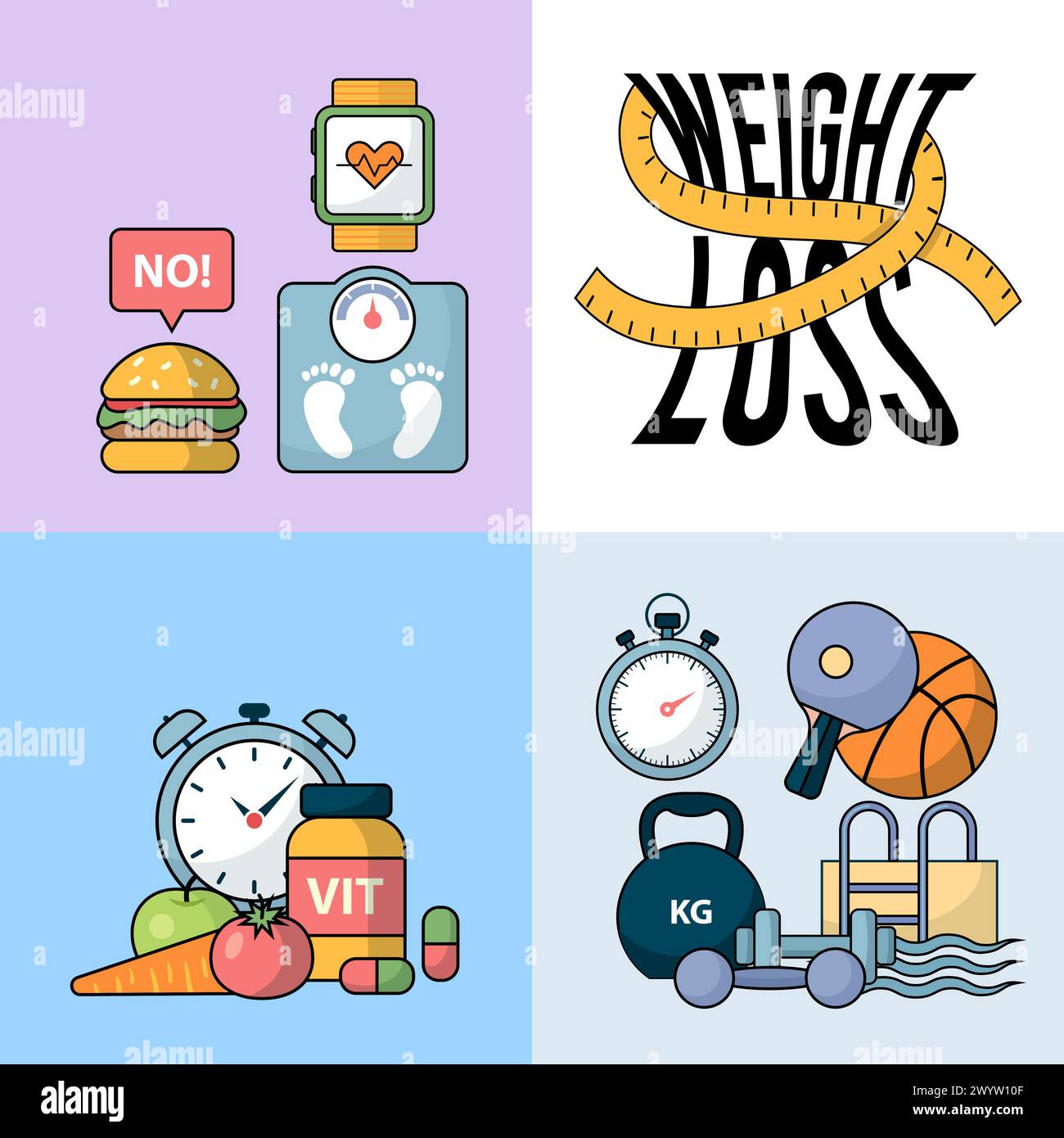 Eating items Stock Vector Images - Alamy