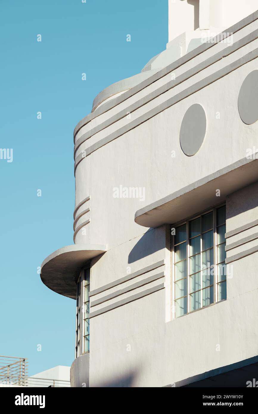 Art deco architecture, South Beach, Miami, Dade County, Florida, USA ...