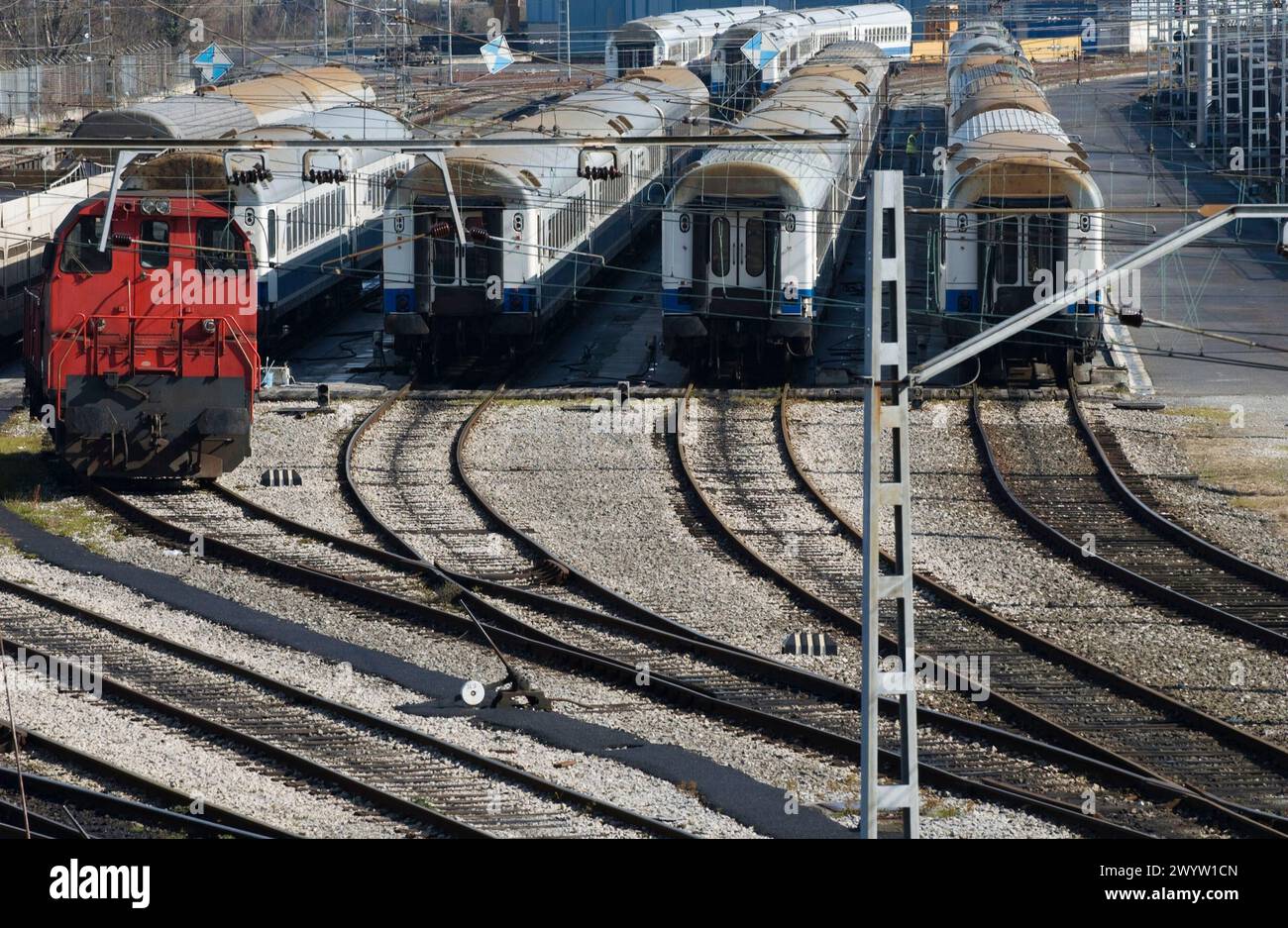 Train station. Irun. Guipúzcoa (Spanish-French border Stock Photo - Alamy