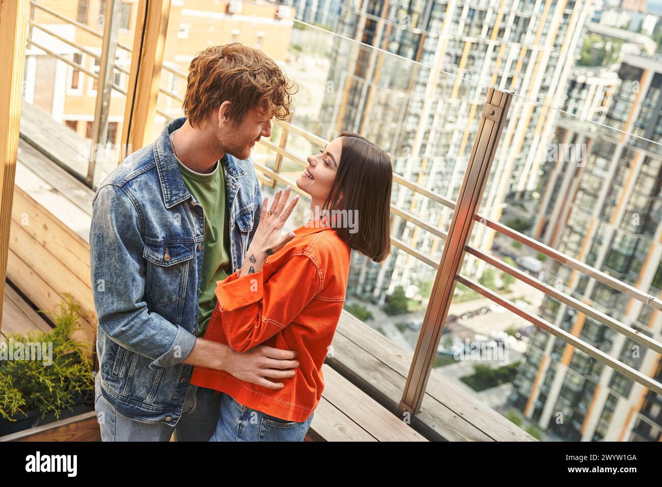 Man in a balcony hi-res stock photography and images - Alamy