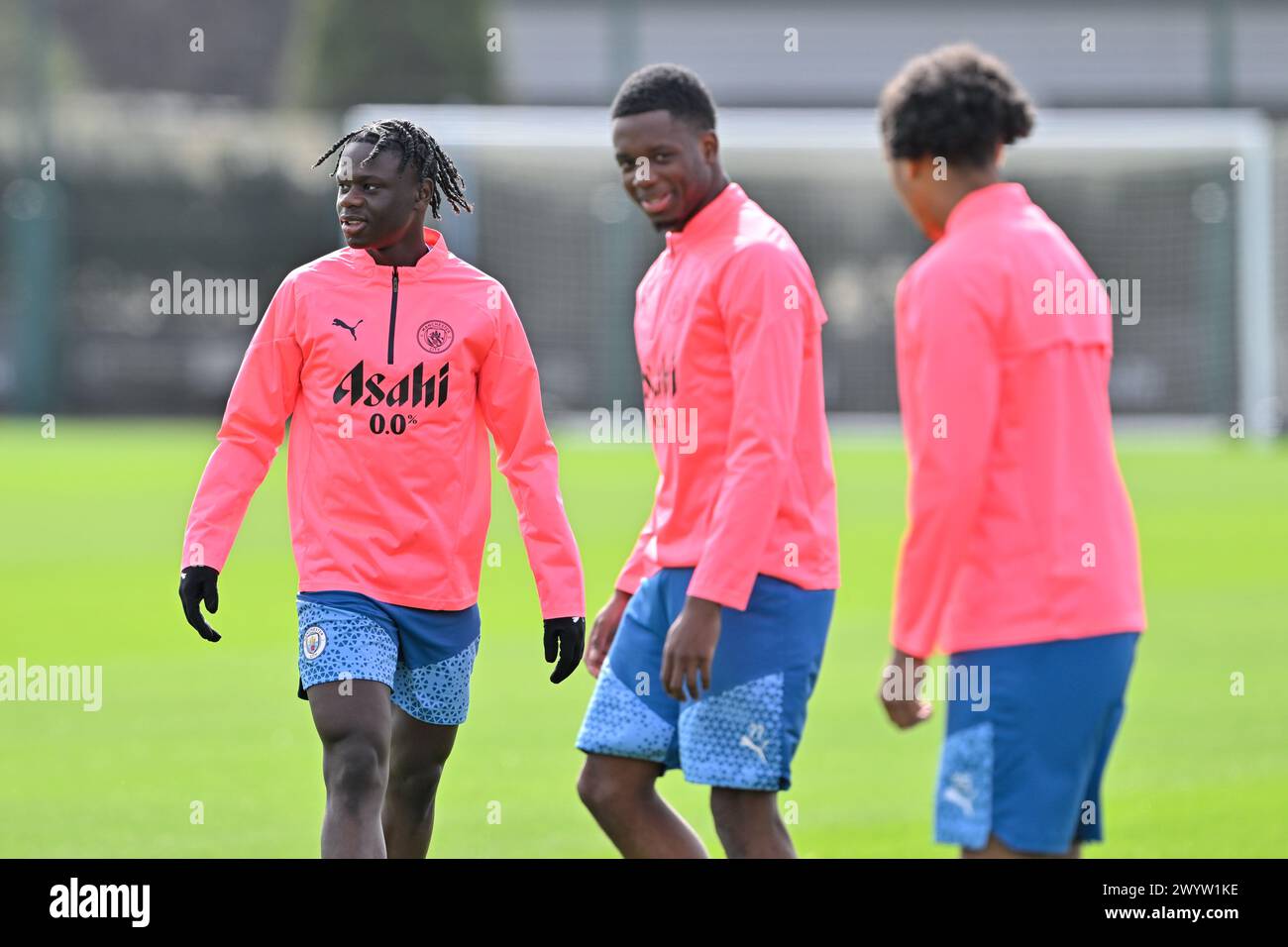 Manchester, UK. 08th Apr, 2024. Mahamadou Susoho of Manchester City ...