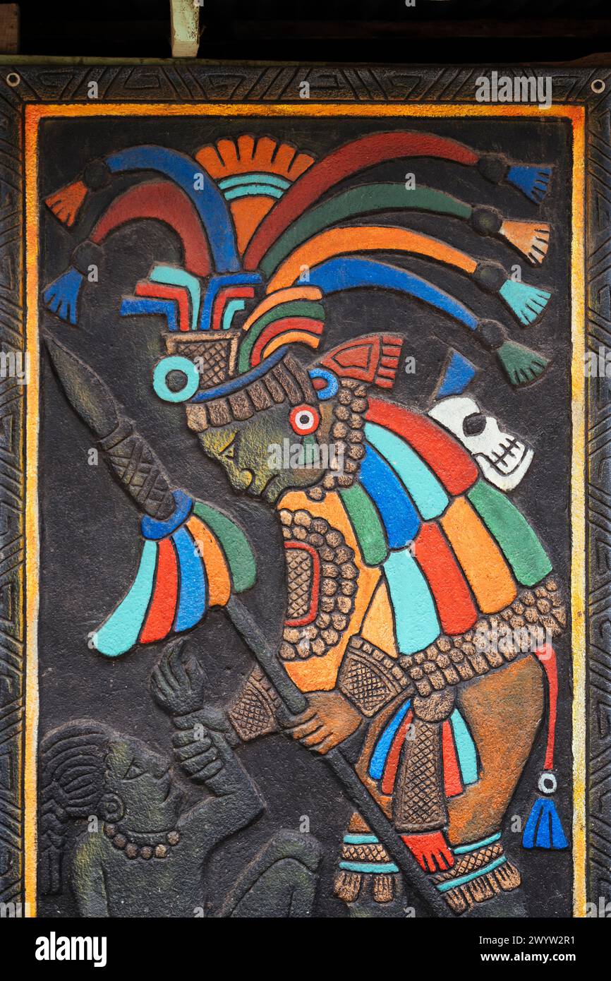 Wall murals, San Juan de Oriente, Maseta Central, Nicaragua Stock Photo ...