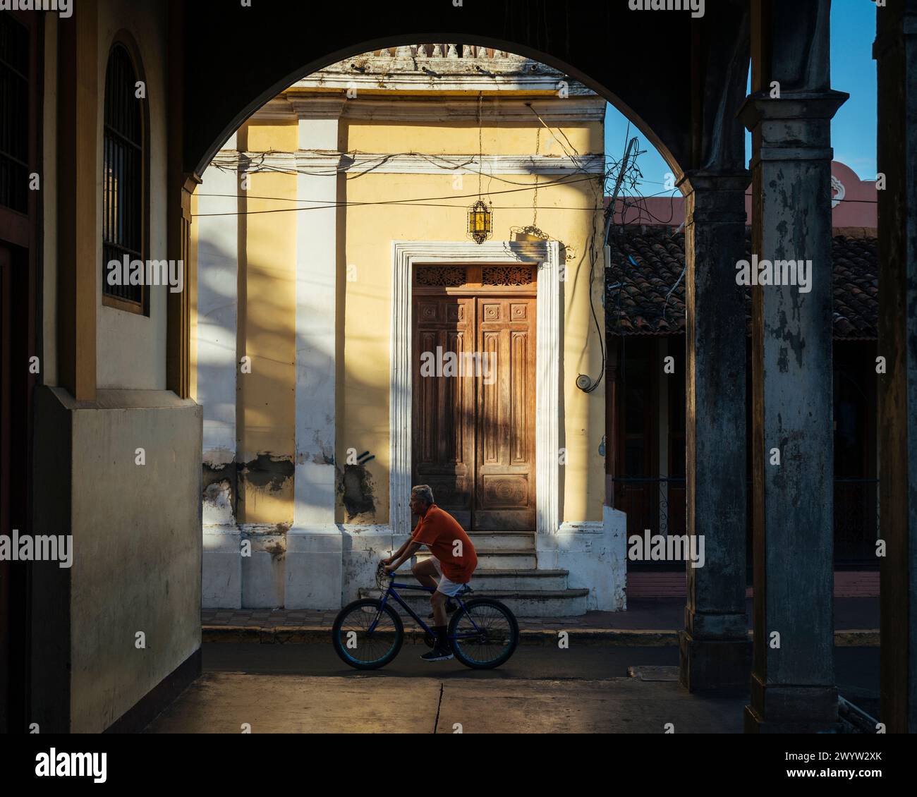 Local architecture, Granada, Nicaragua. Central America Stock Photo - Alamy