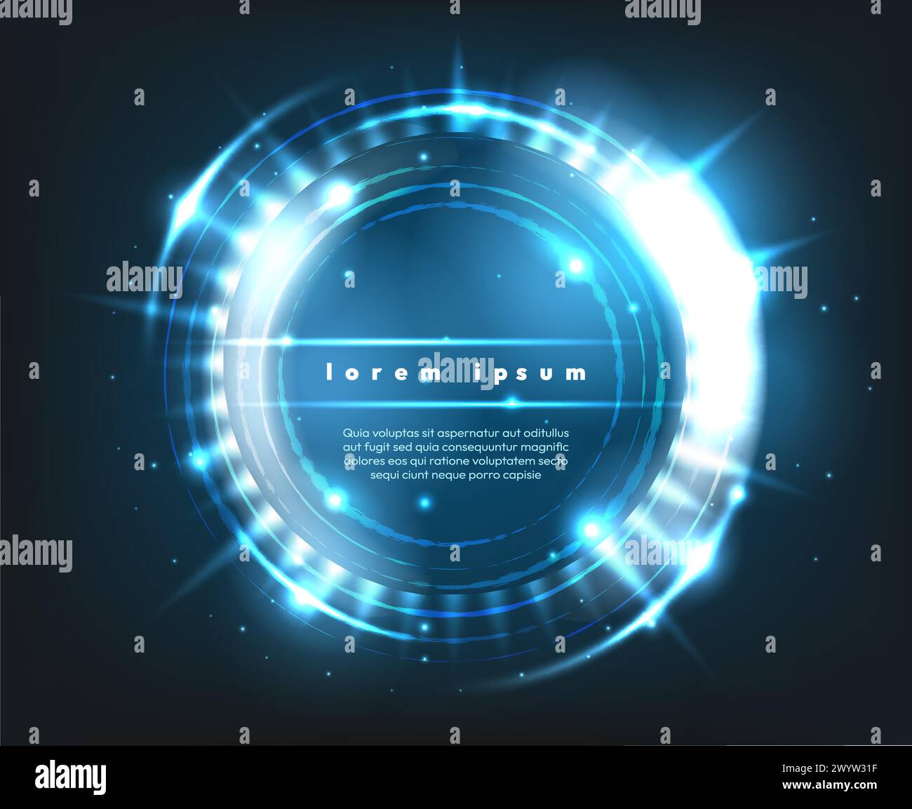 Lighting circle glowing orb Stock Vector Image & Art - Alamy