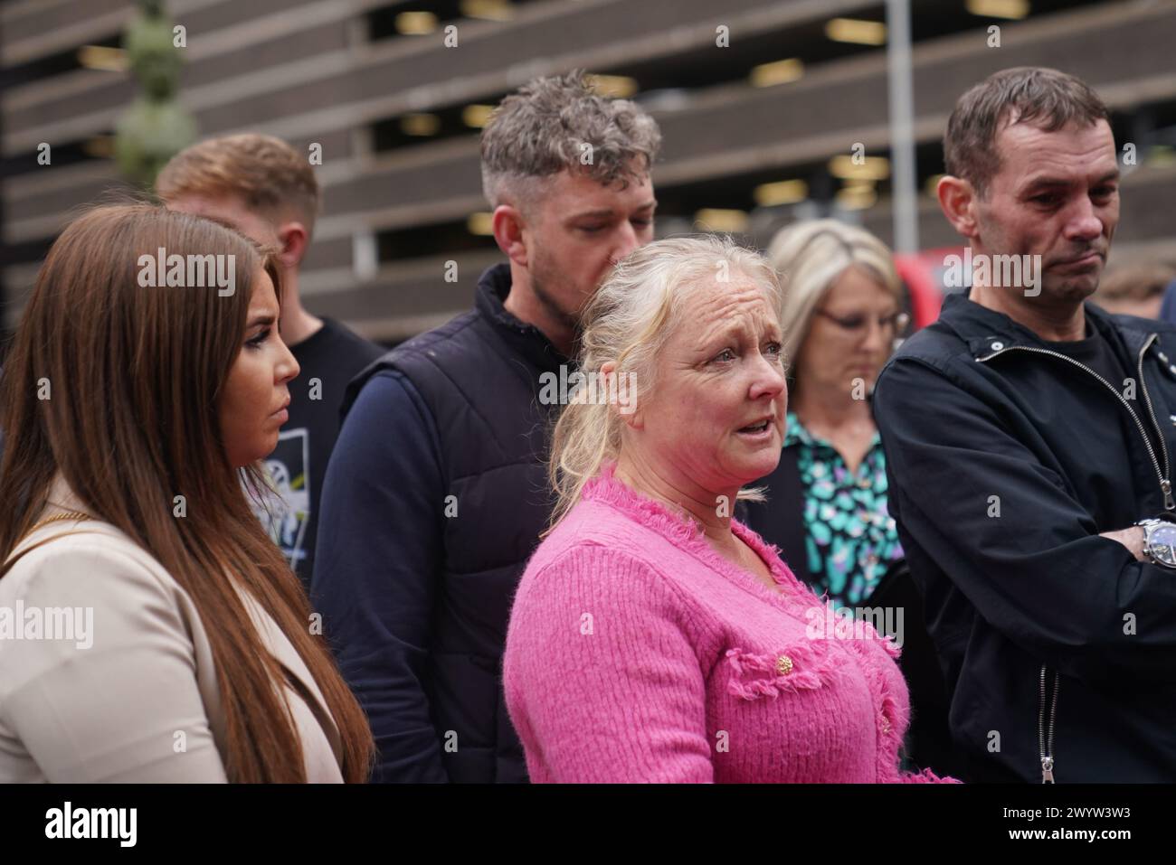 (left to right) Jess Chatwin, Cody Fisher's girlfriend, Tracey Fisher ...