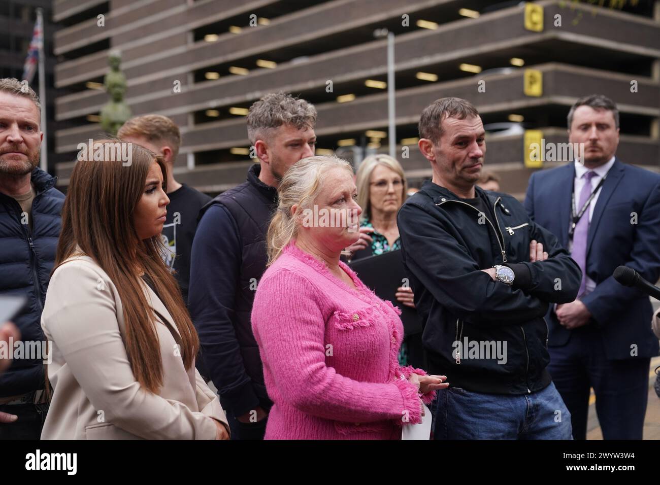 (left to right) Jess Chatwin, Cody Fisher's girlfriend, Tracey Fisher ...