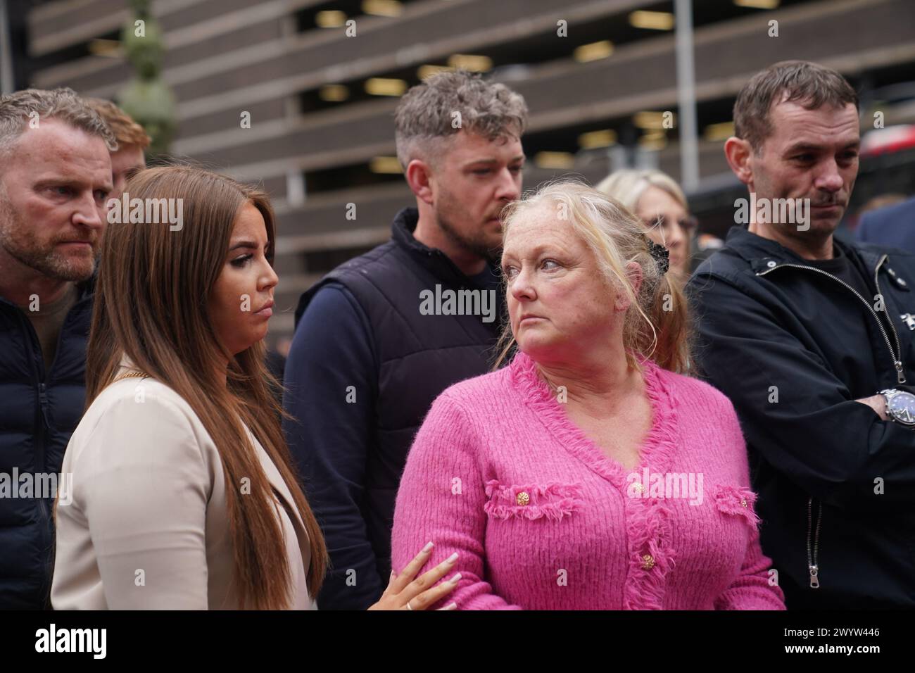 (left to right) Jess Chatwin, Cody Fisher's girlfriend, Tracey Fisher ...