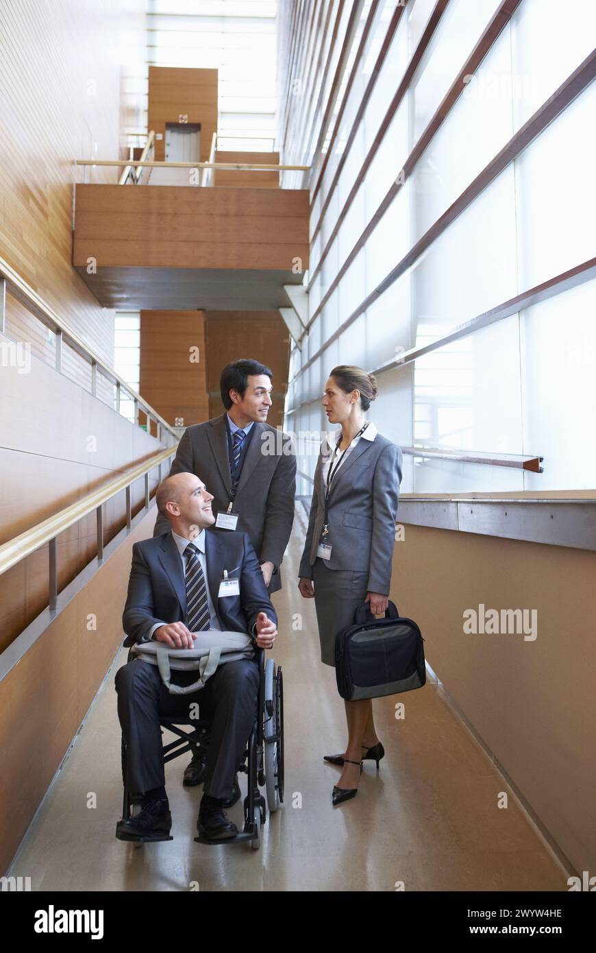 Disabled access ramp, conventioneers, convention center, Kursaal Center ...