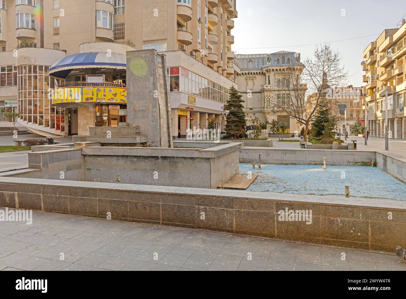 Craiova, Romania - March 16, 2024: Water Fountain at King Ferdinand and ...