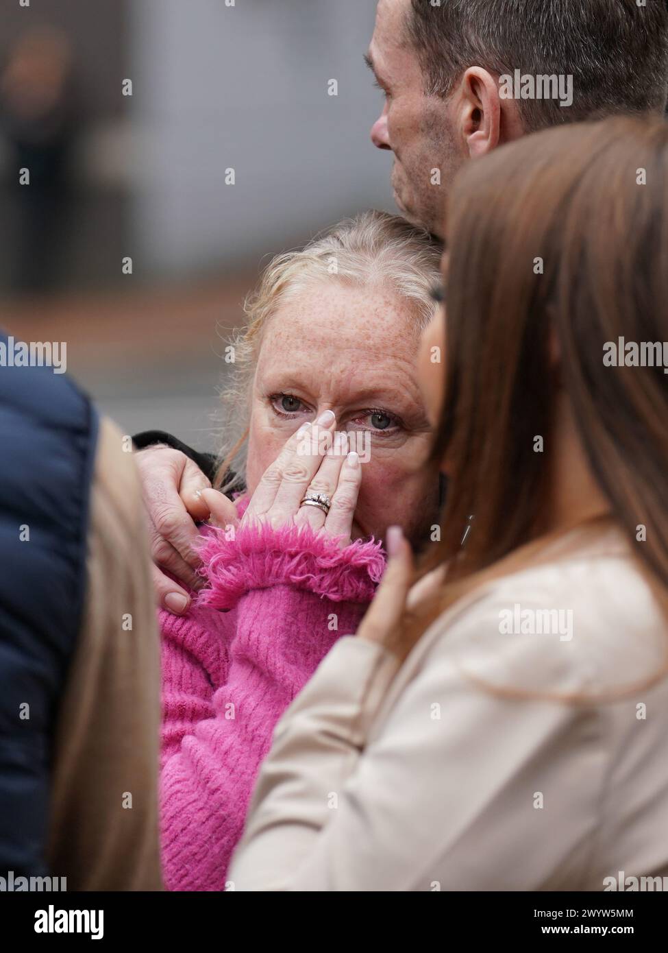 Tracey Fisher (left), mother of Cody Fisher, outside Birmingham Crown ...