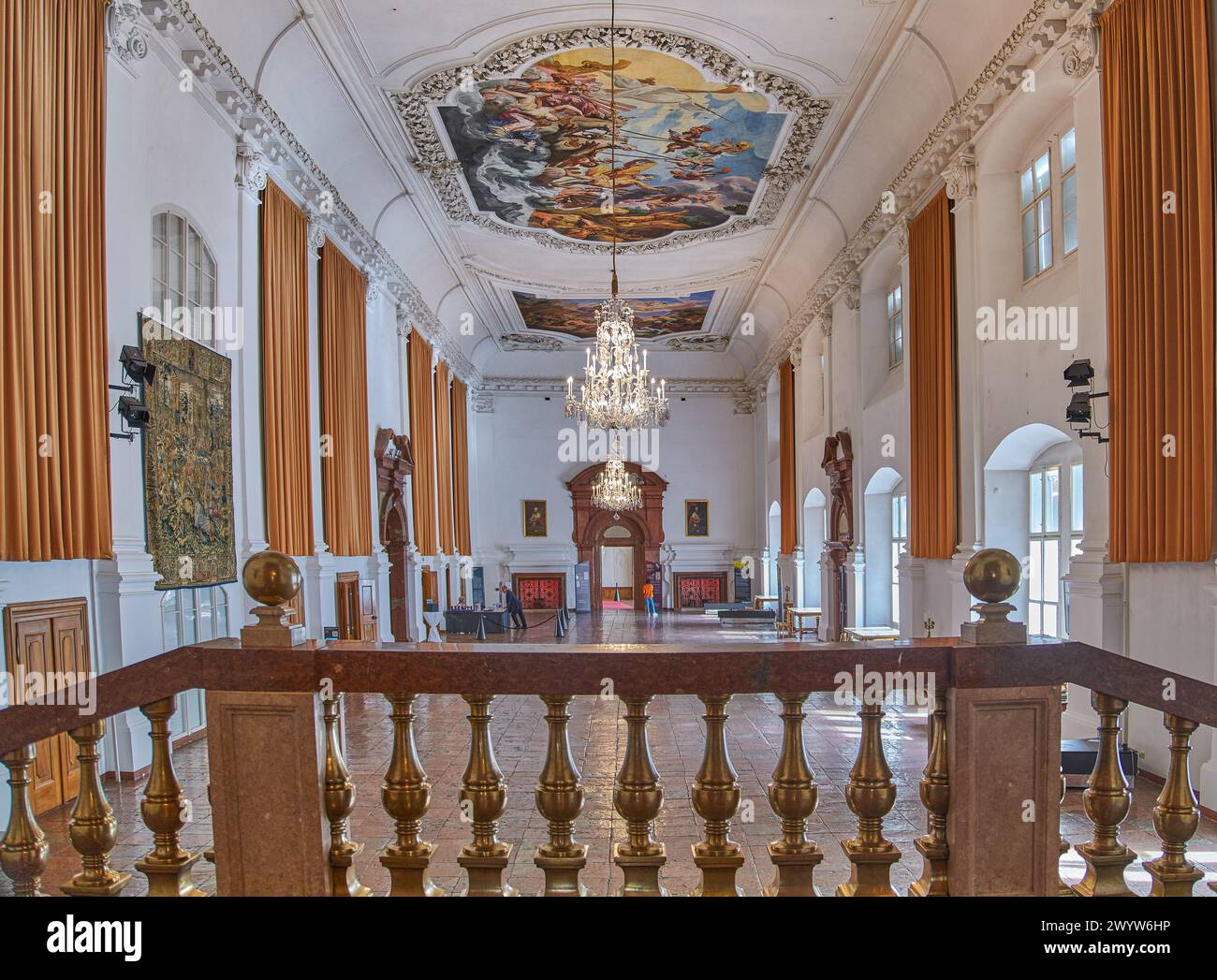 Salzburg, Austria - October 5, 2022: The paintings and decorations of ...