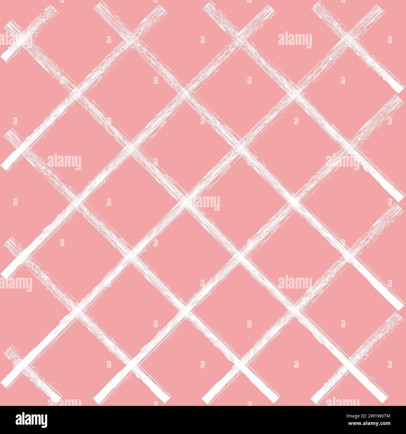 Vector hand drawn cute checkered pattern. Doodle Plaid geometrical ...