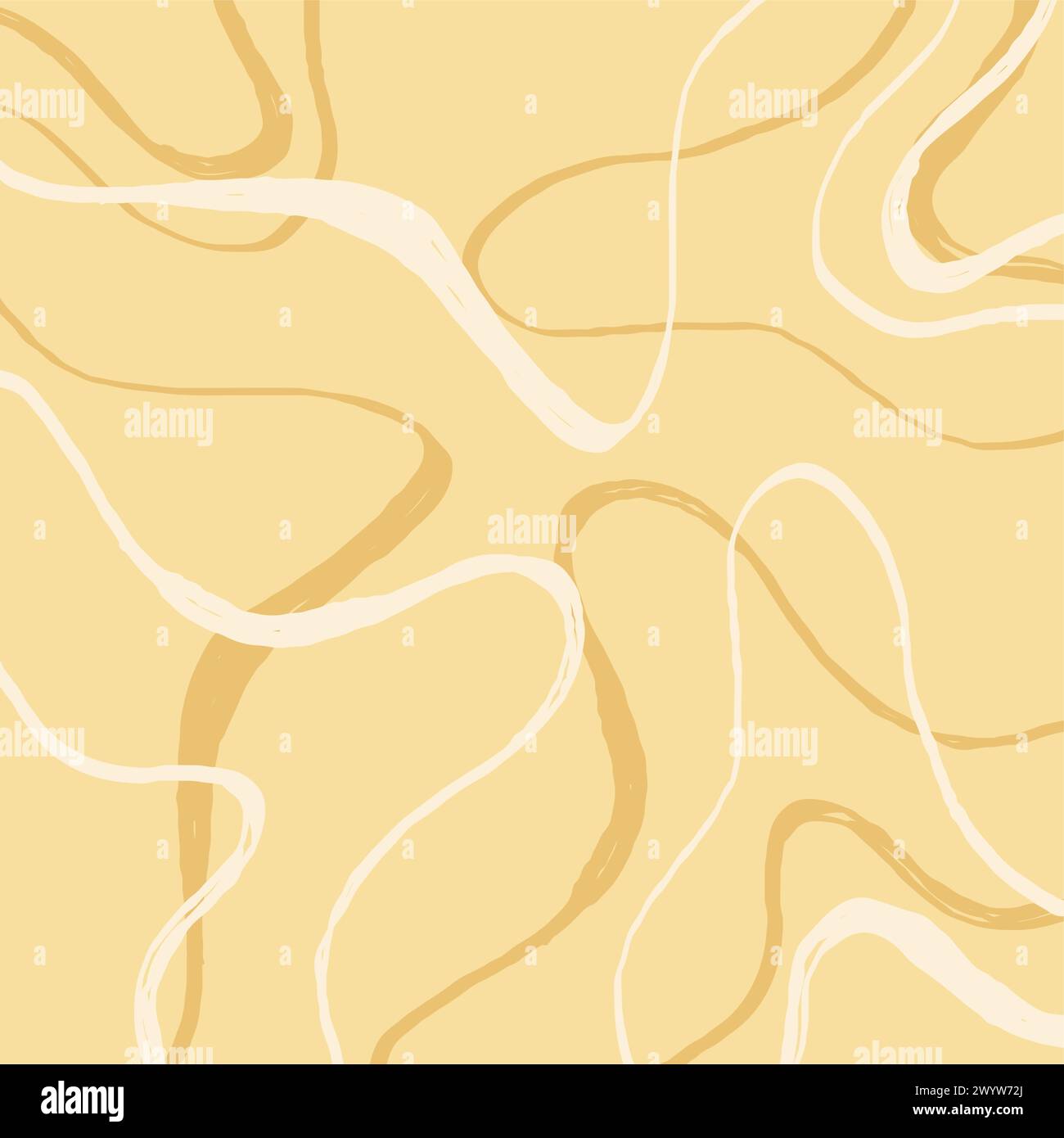 Colored doodle Decorative texture with tangled curved lines. Scrawl ...