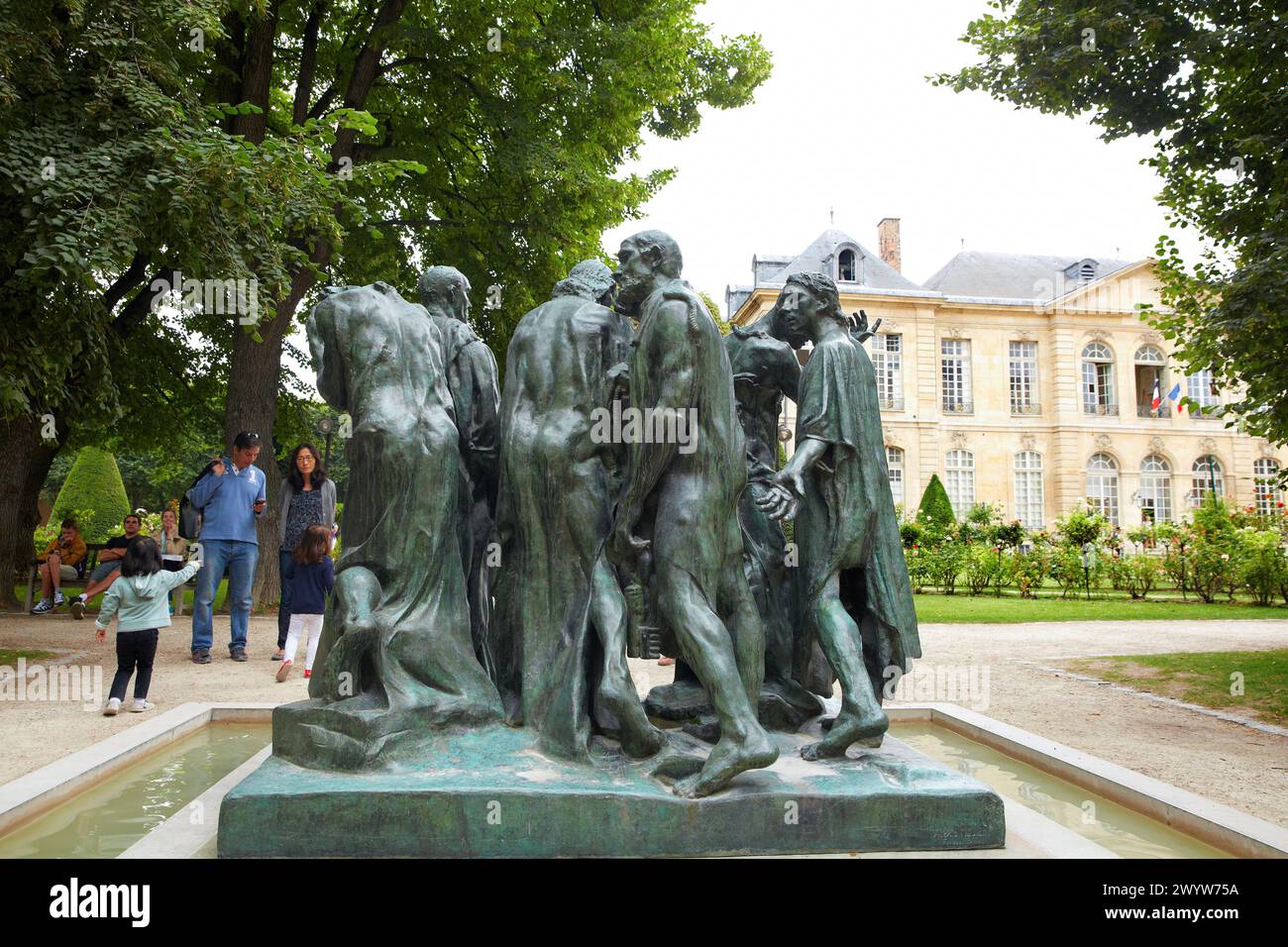 Burghers of Calais, sculpture by Auguste Rodin. Rodin Museum. Paris ...