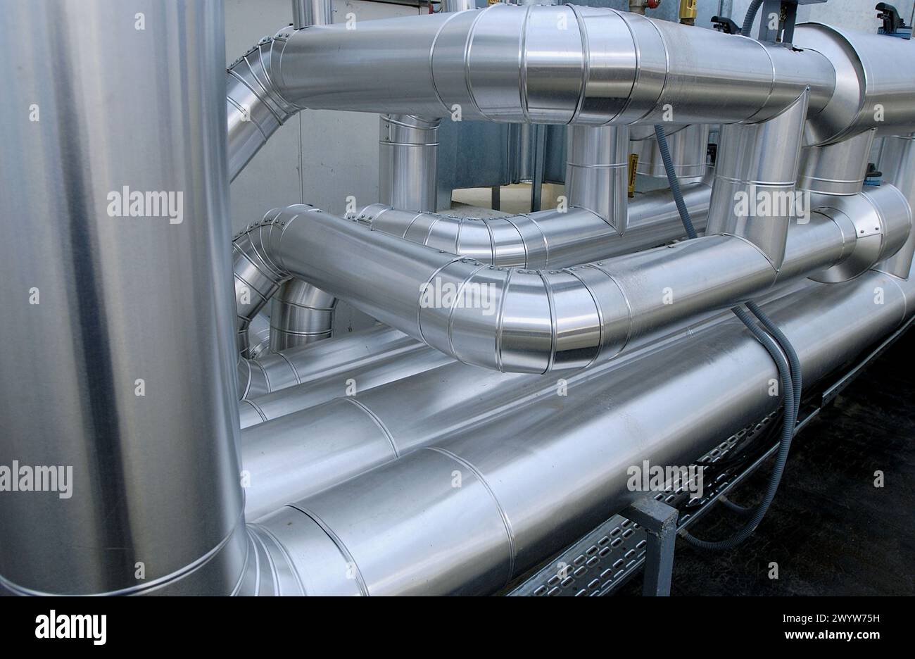 Air conditioning pipes. Hotel Stock Photo - Alamy
