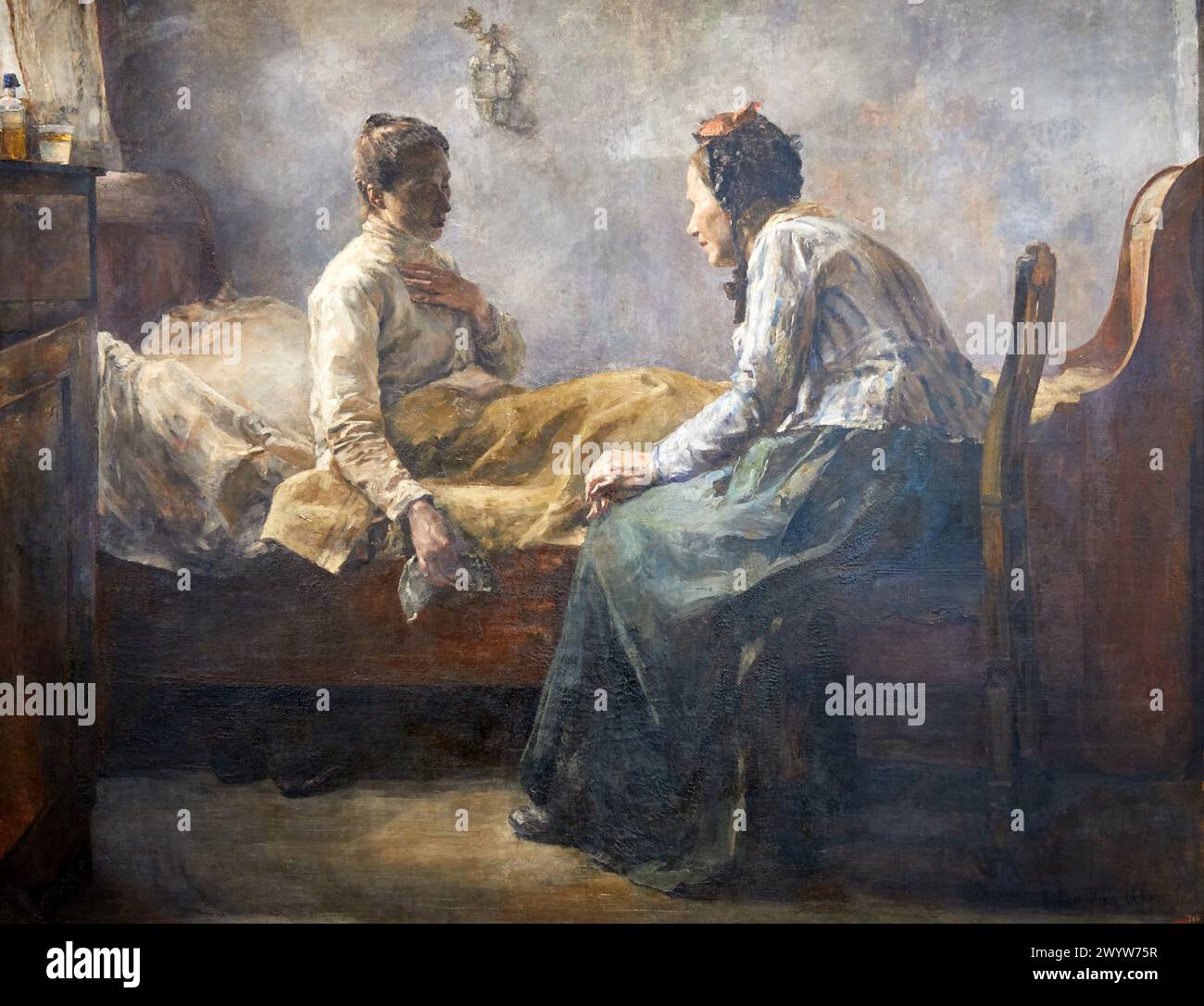 "Human Suffering", 1890, Leo van Aken, National Museum of Catalan Art ...